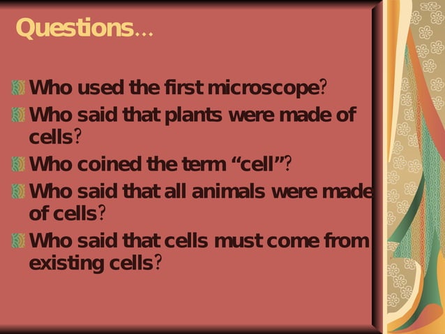 Cell Theory | PPT | Biological Sciences | Science