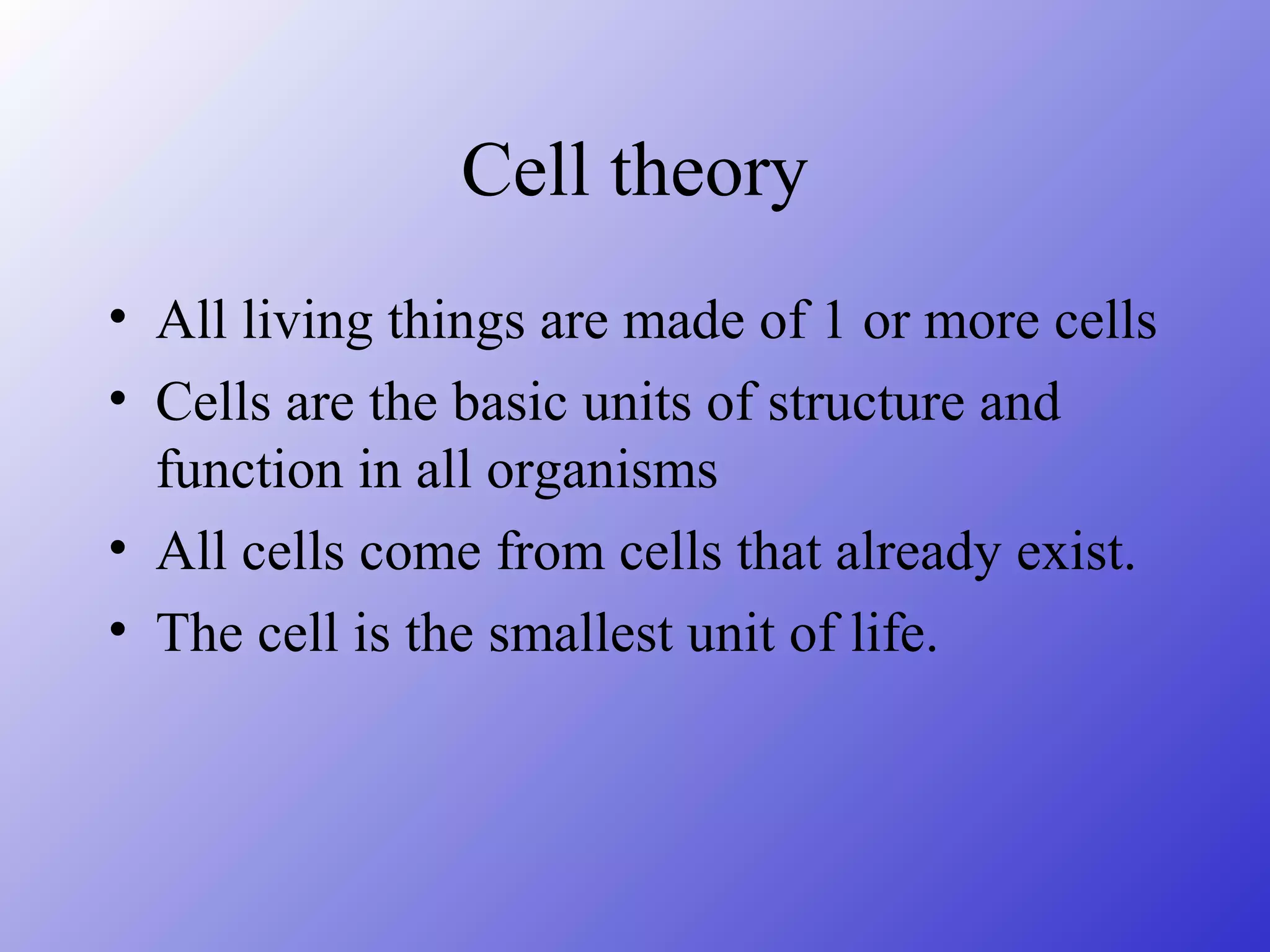 Celltheory 091102114019-phpapp01 | PPT | Biological Sciences | Science