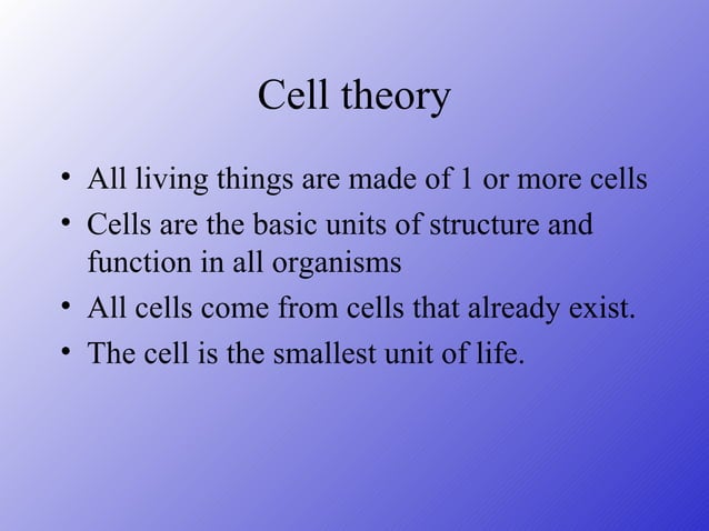 Cell Theory | PPT