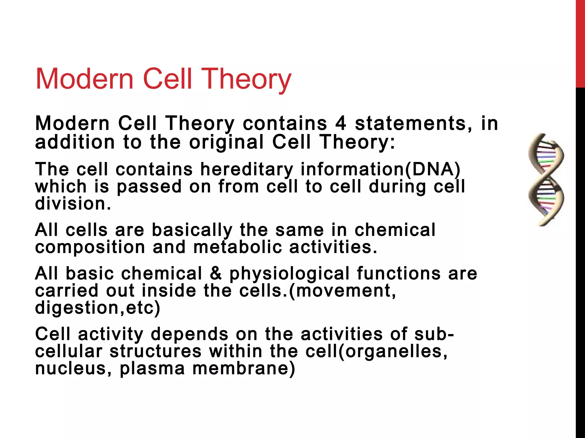 Cell theory 1 | PPT | Biological Sciences | Science