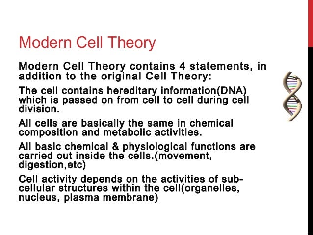 Cell theory 1