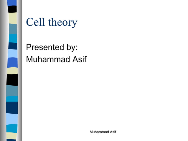 Cell theory | PPT
