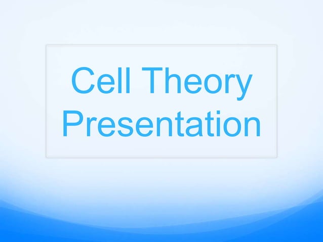 Cell Theory | PPTX