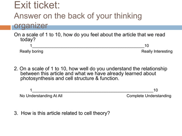 Cell theory for edrs 610 | PPT