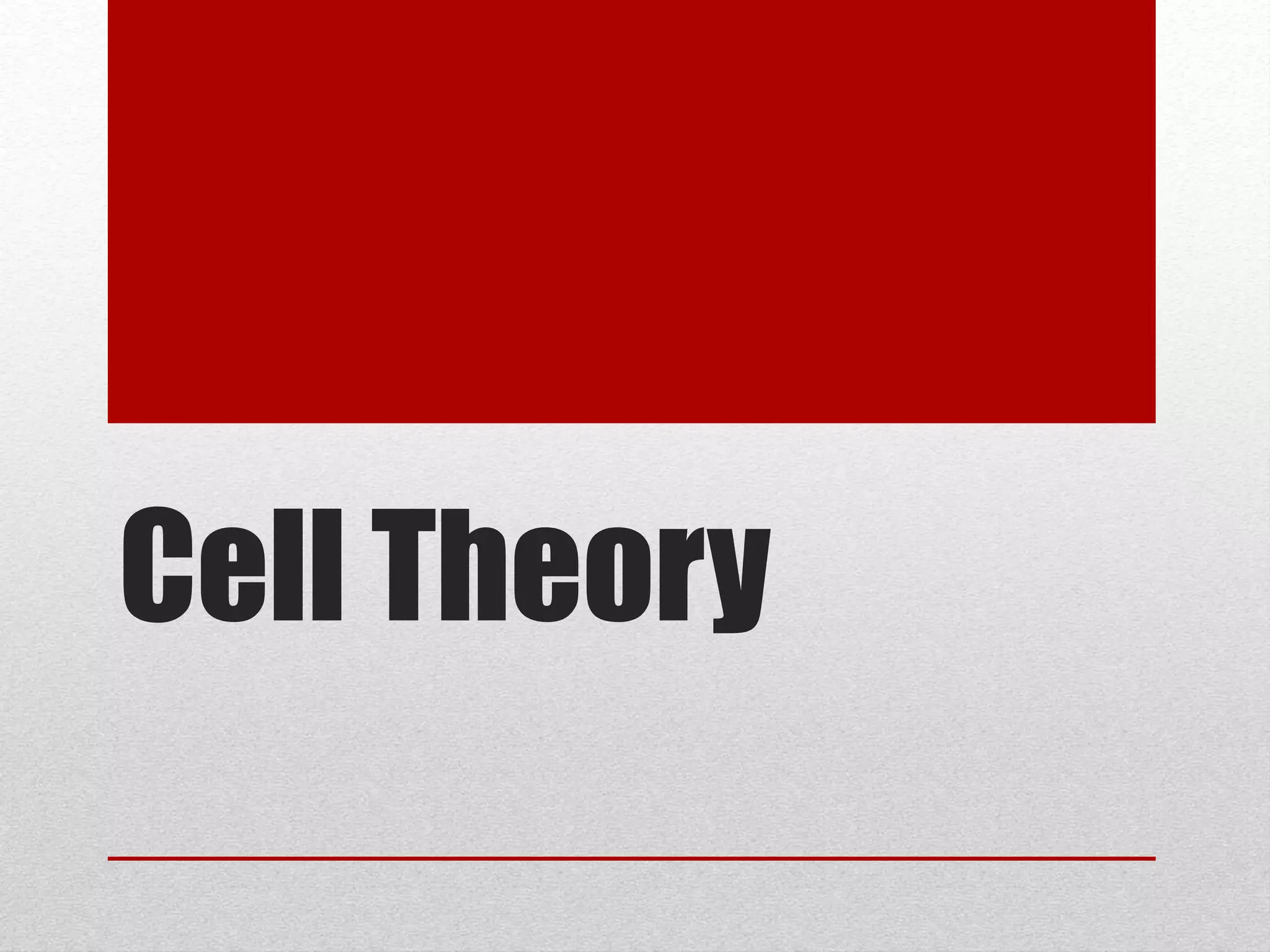 Cell theory | PPTX