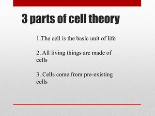 Cell theory | PPTX