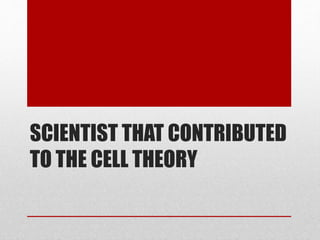 Cell theory | PPTX