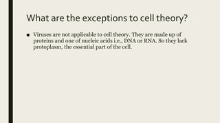 Cell theory | PPT | Free Download