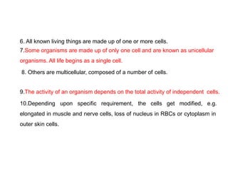 Cell theory | PPTX