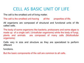 Cell theory | PPTX