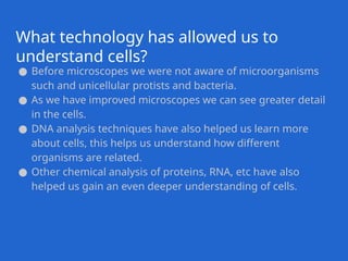 Cell Theory. History and Developmentpptx | PPT | Free Download