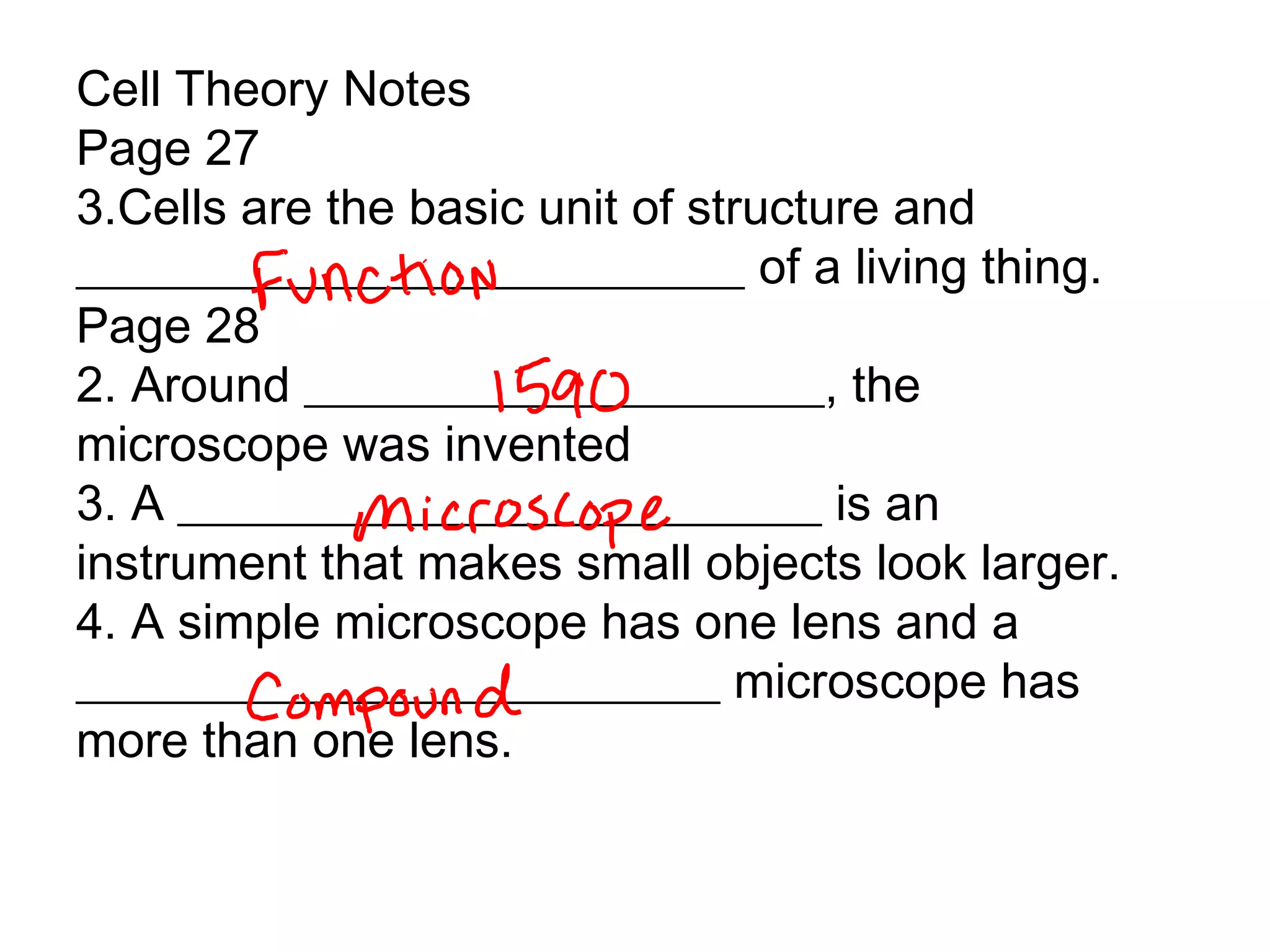 Cell Theory Pd 6 | PPT