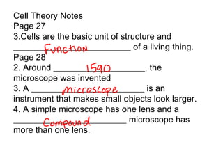 Cell Theory Pd 6 | PPT