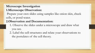 tHE Cell Theory GENERAL BIOLOGY 1ST QUARTER | PPTX