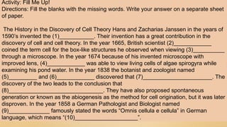 tHE Cell Theory GENERAL BIOLOGY 1ST QUARTER | PPTX