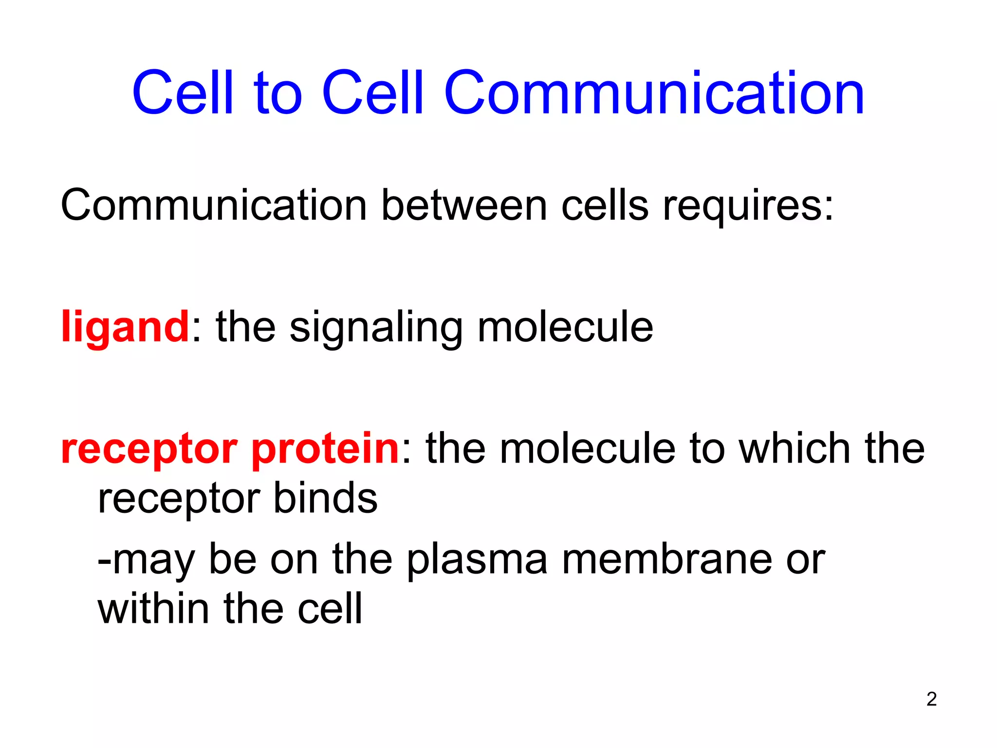 Cell to cell communication | PPT