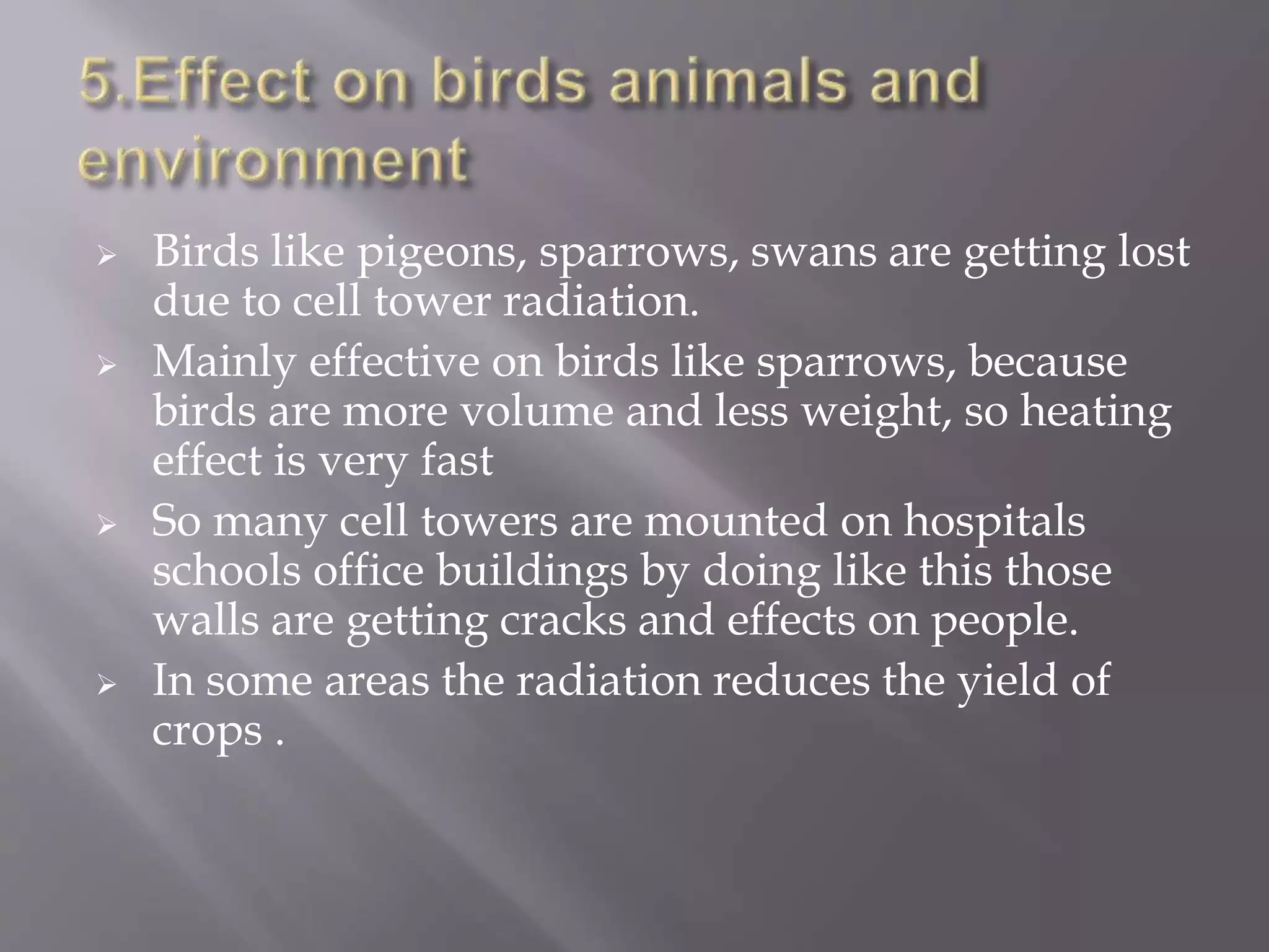 cell tower radiation hazards | PPTX