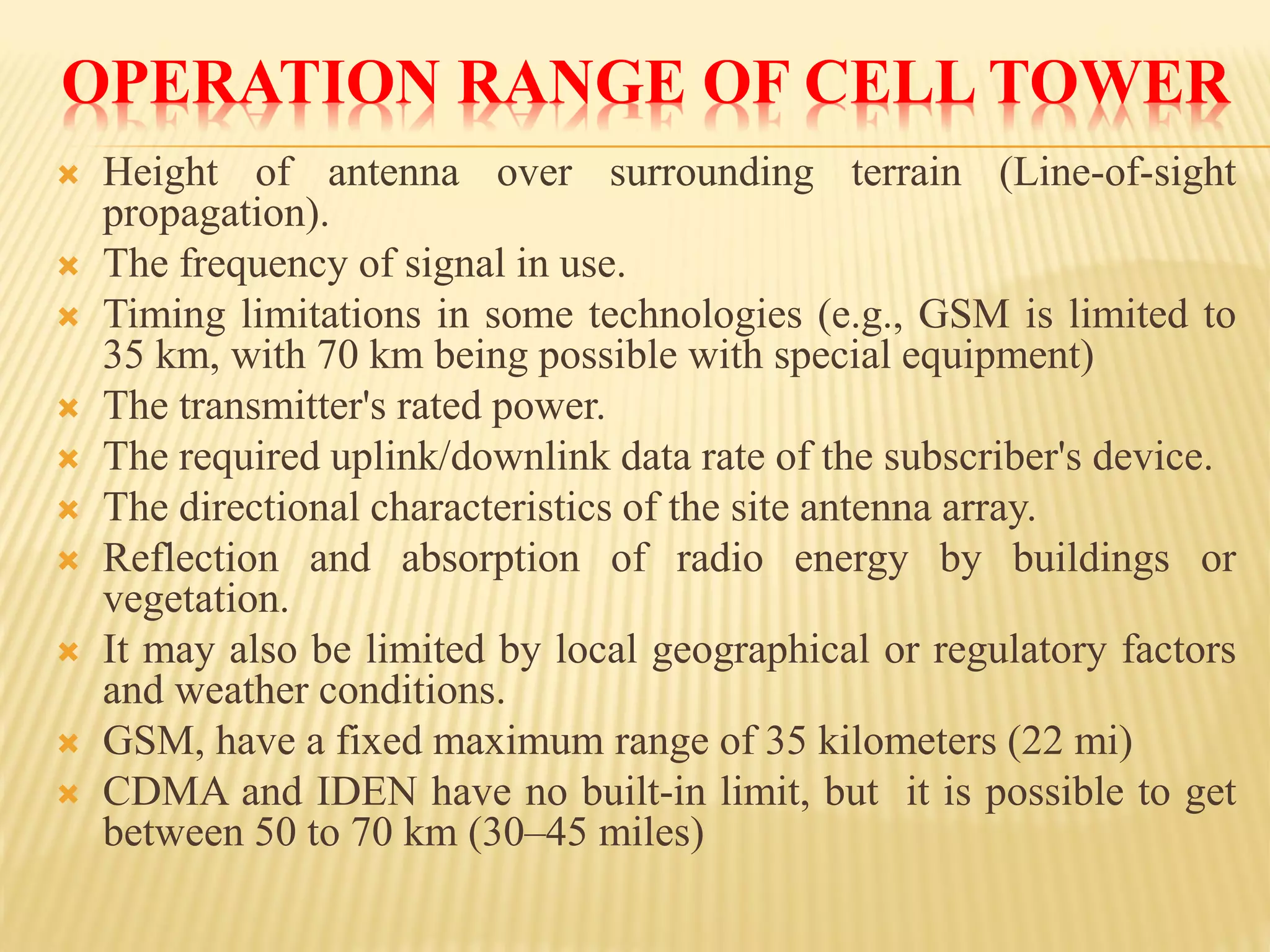 Cell tower, BTS & antennas | PDF