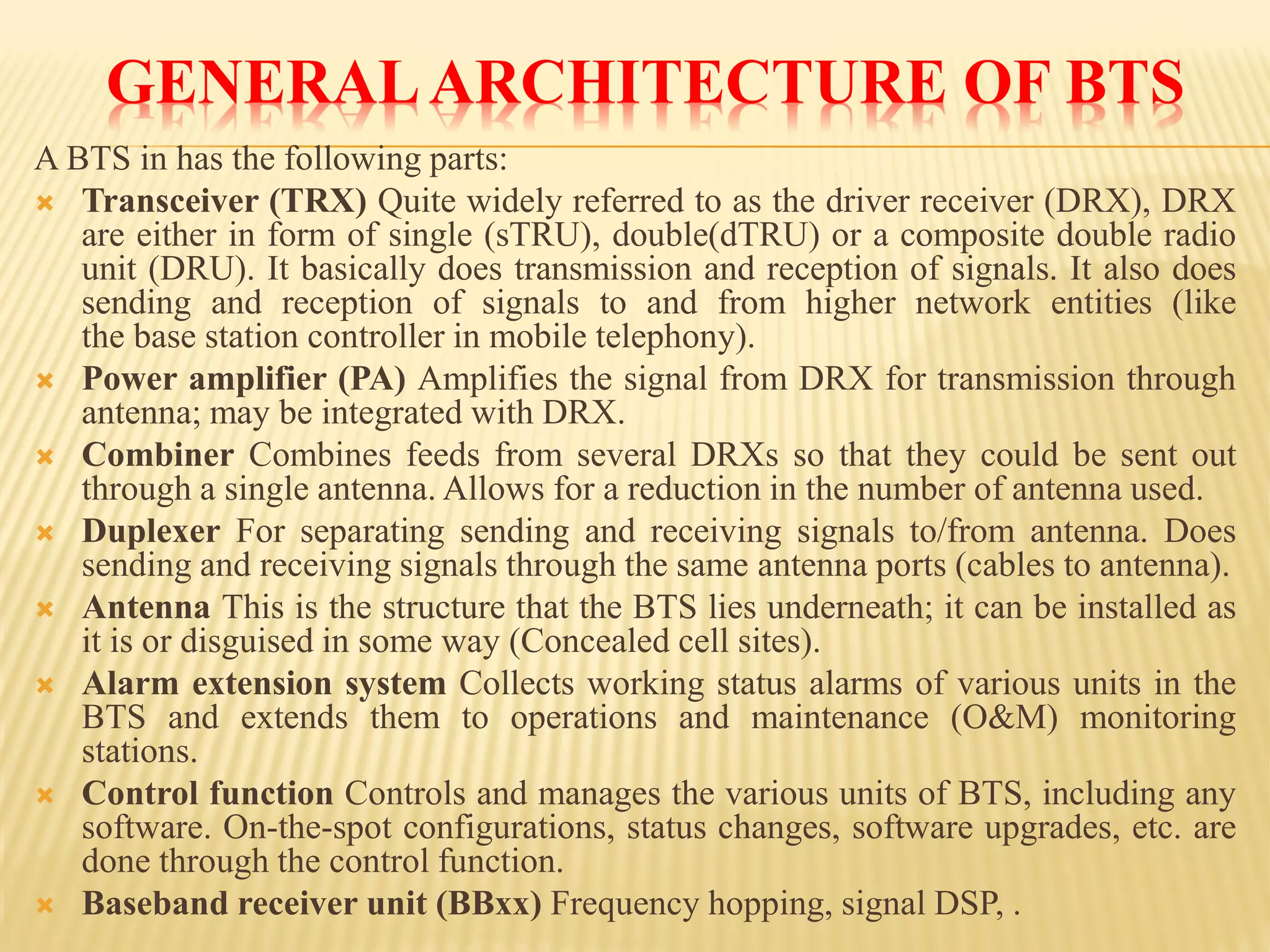 Cell tower, BTS & antennas | PDF