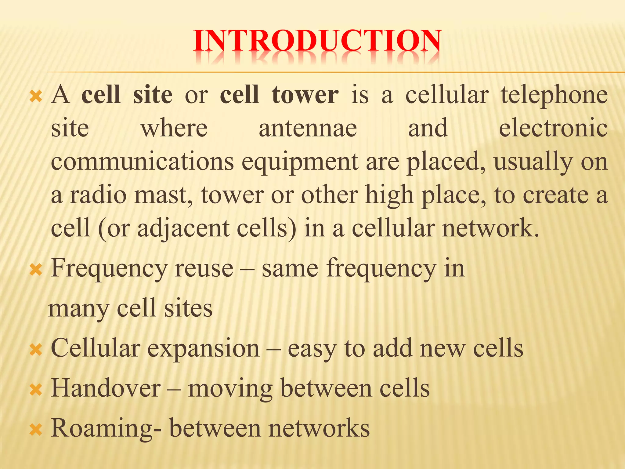 Cell tower, BTS & antennas | PDF