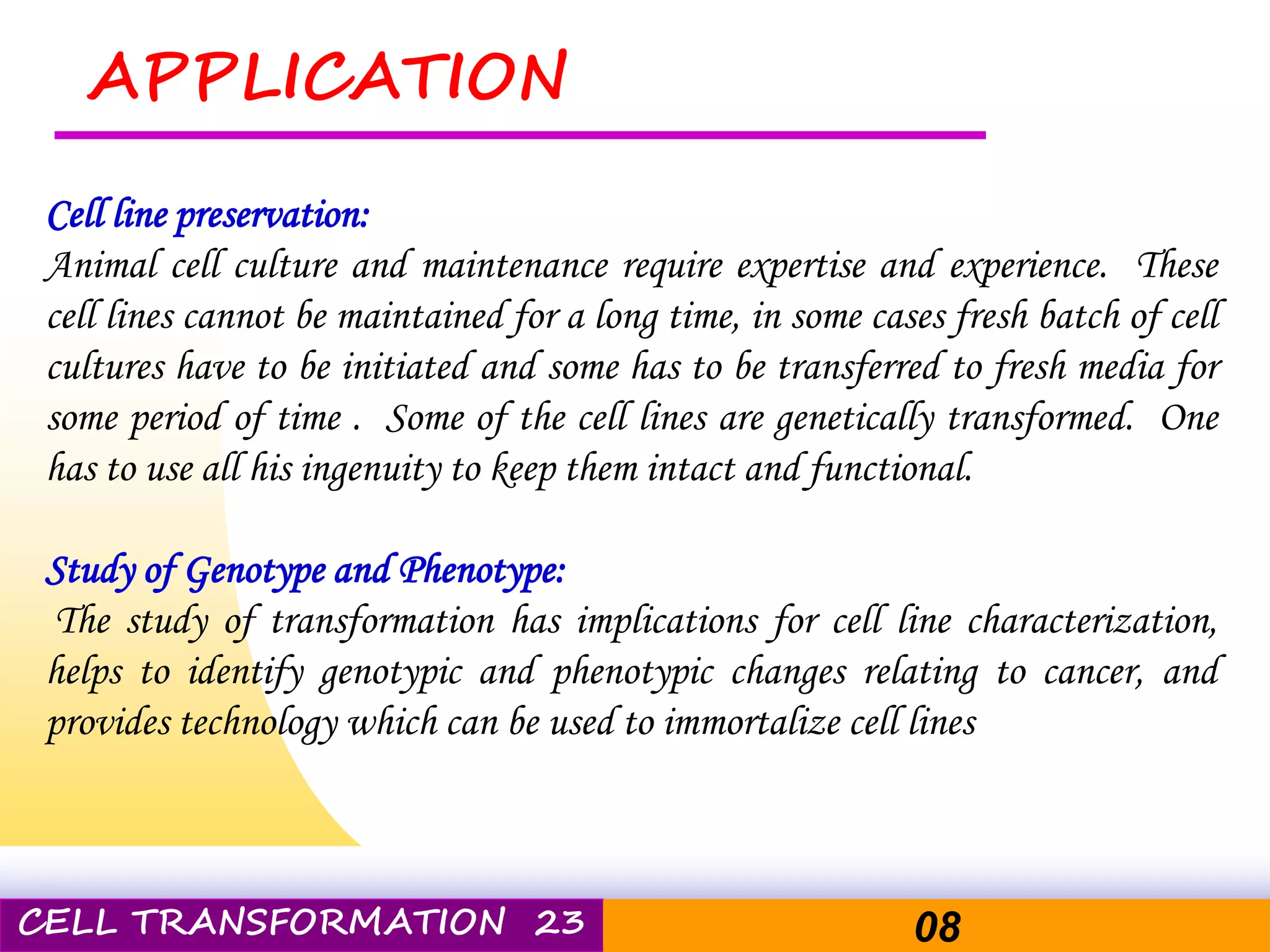 Cell transformation, by kk | PPT