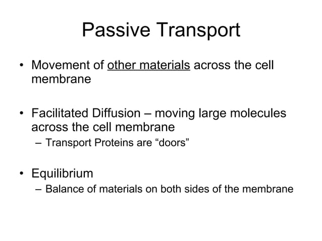 Cell Transport | PPT