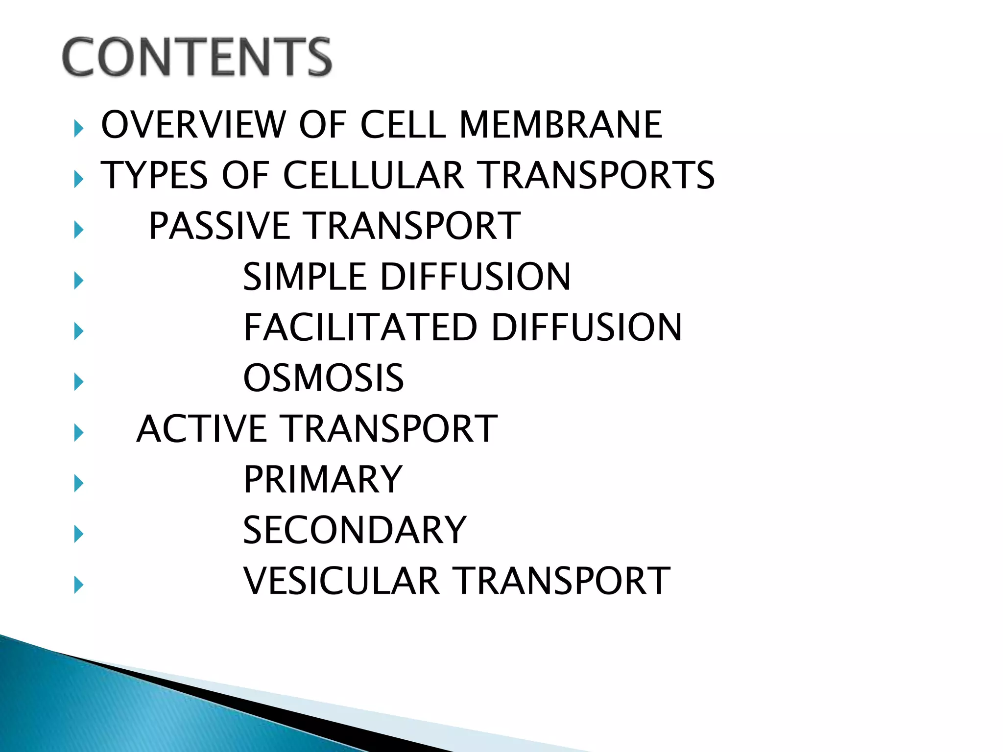 Cell transport | PPTX