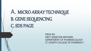 Identification Technique for Gene | PPTX