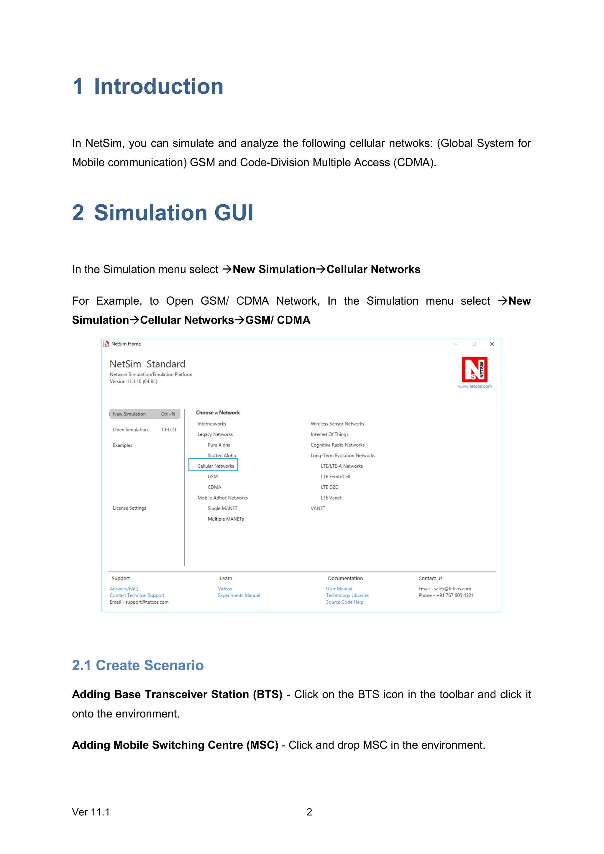NetSim Technology Library- Cellular networks | PDF