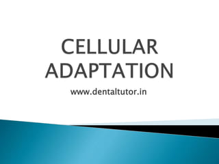 Cellular adaptation | PPTX