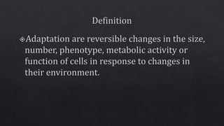 Cellular adaptation | PPT