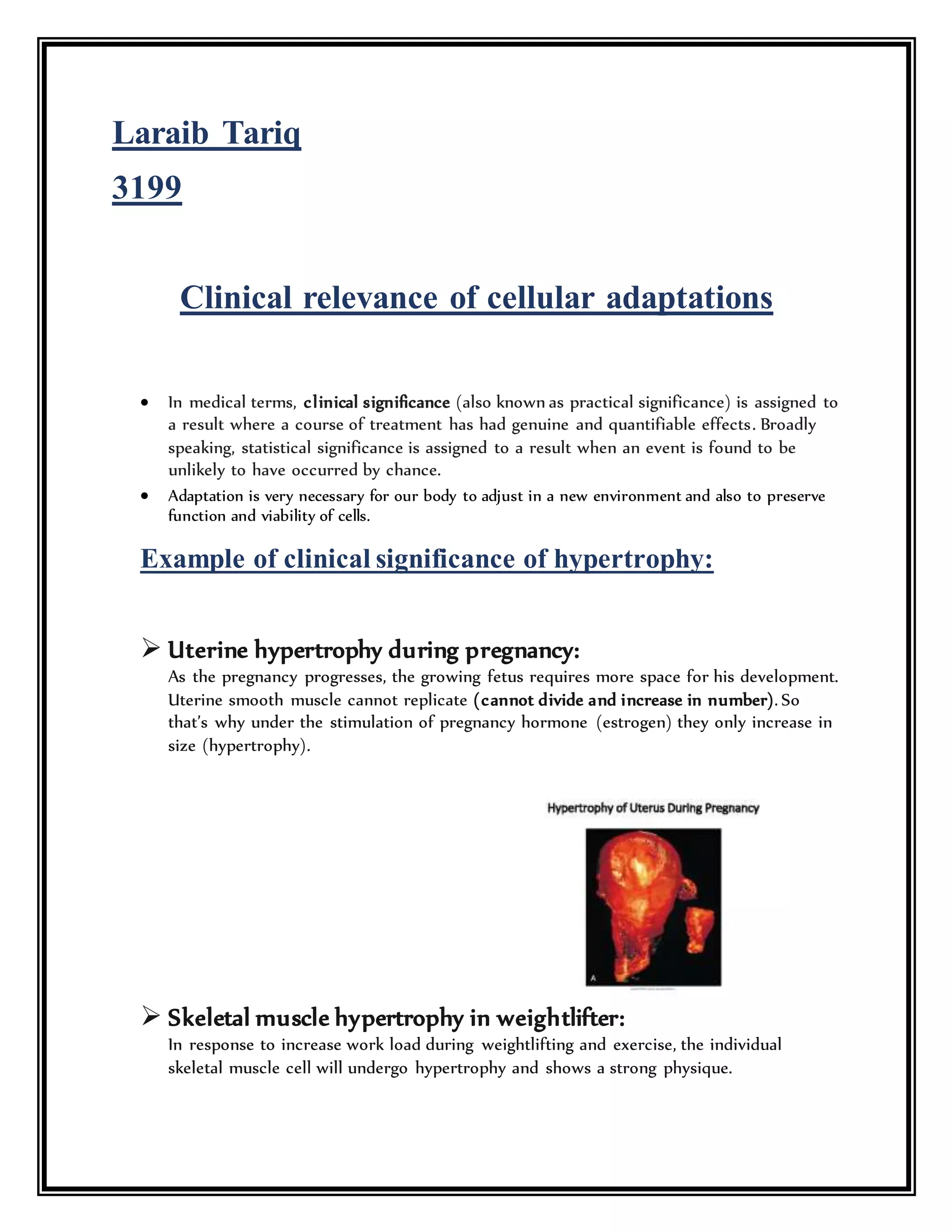 Cellular adaptation | DOCX