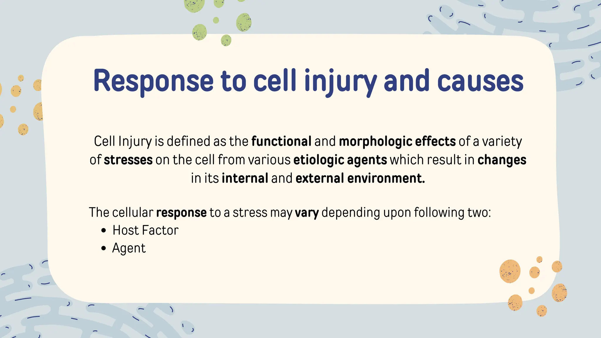 Cellular Adaptation & Cell Injury - Pathology | PDF