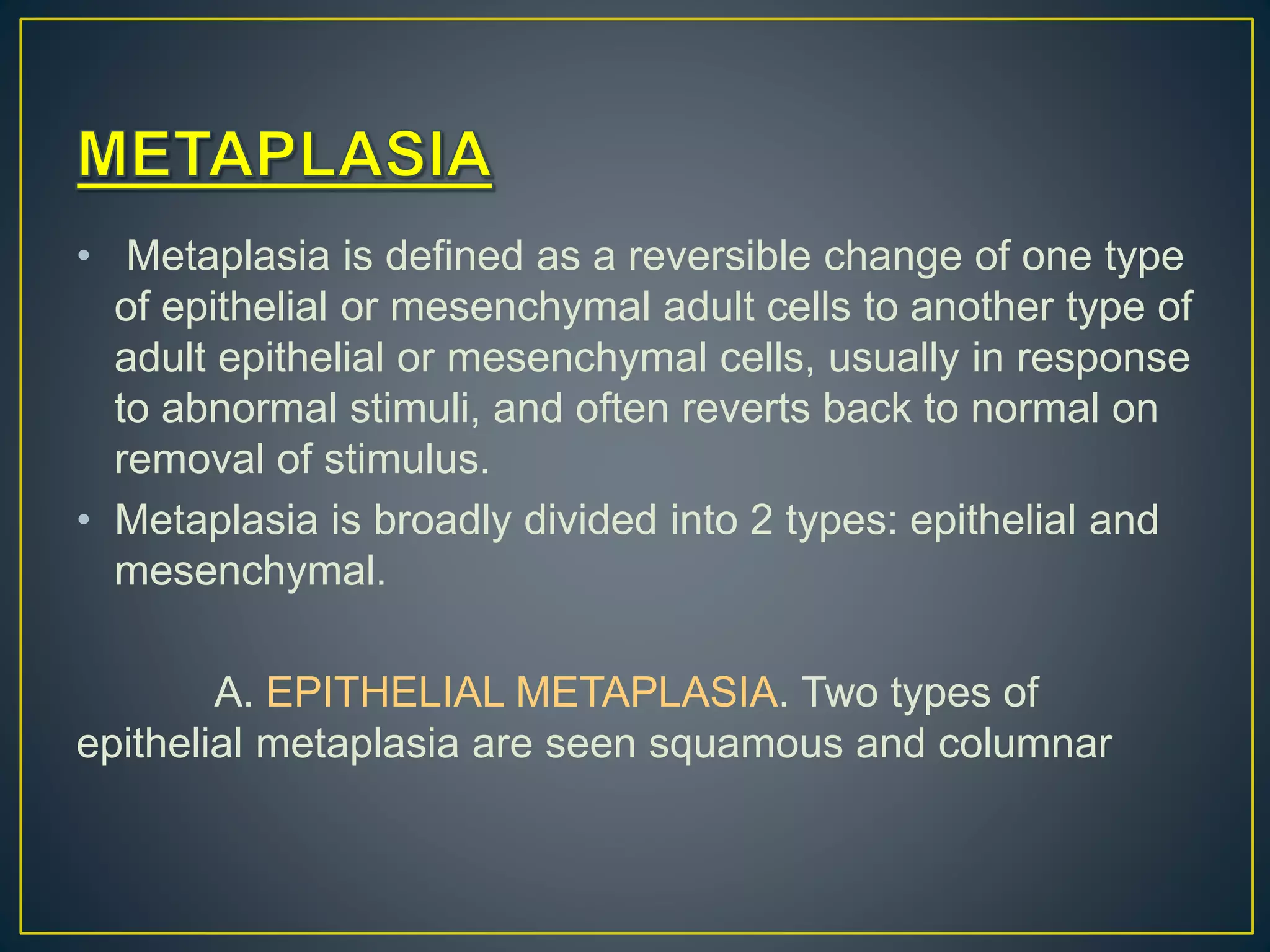 Cellular adaptations | PPTX
