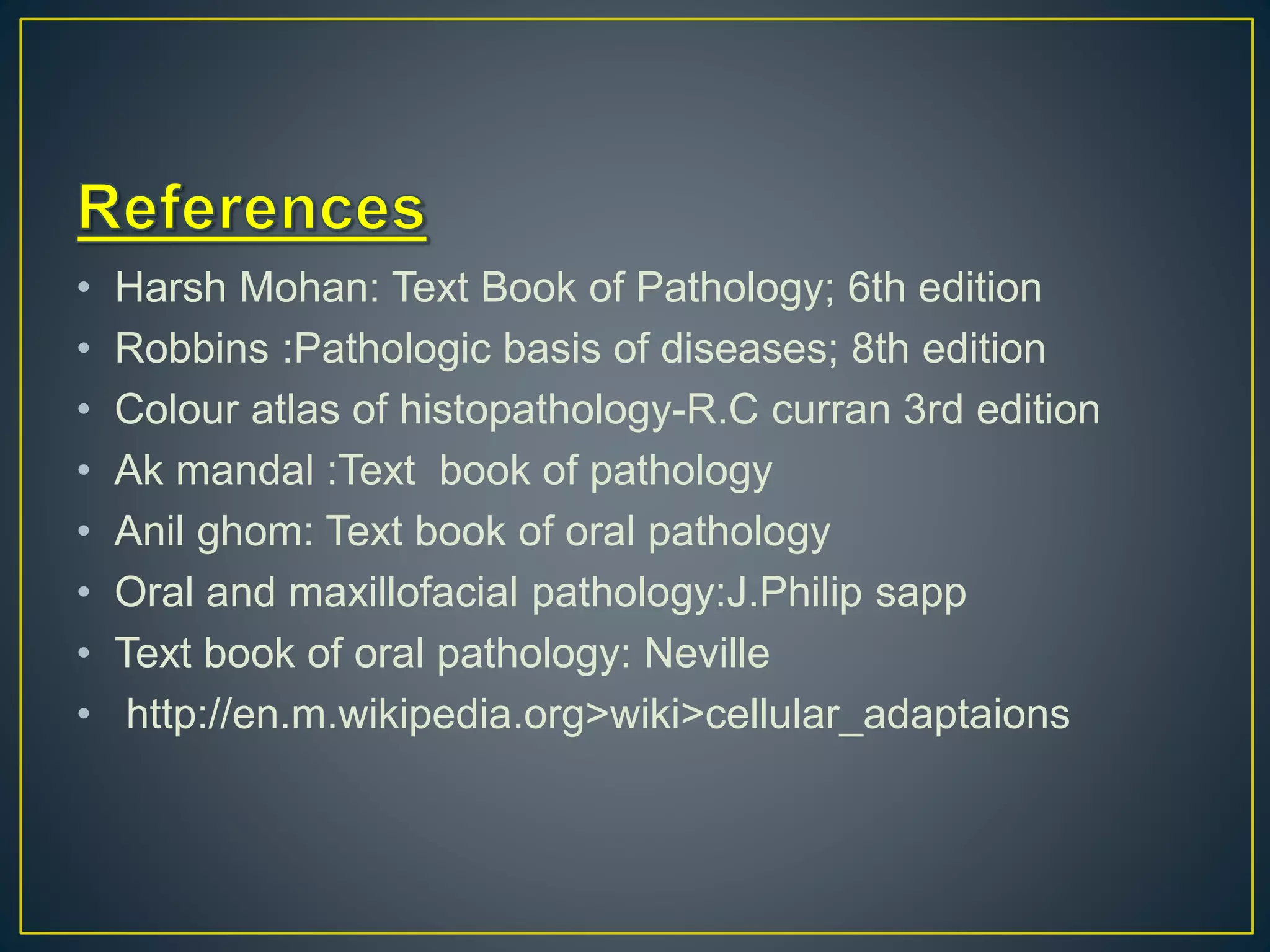 Cellular adaptations | PPTX