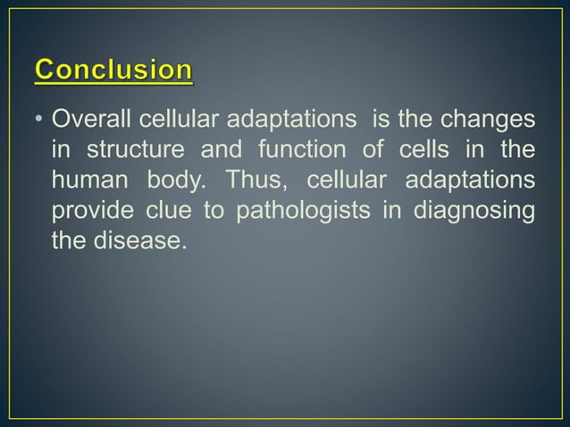Cellular adaptations | PPTX
