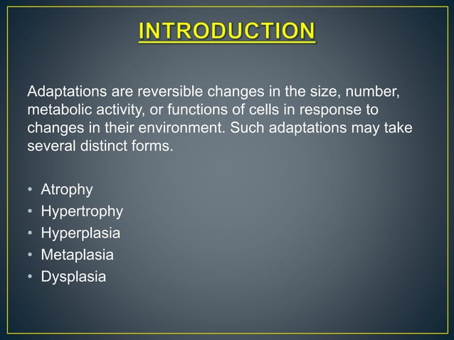 Cellular adaptations | PPTX