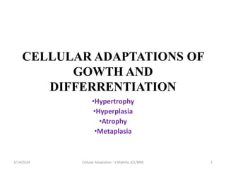 CELLULAR ADAPTATIONS OF GOWTH AND DIFFERRENTIATION.ppt