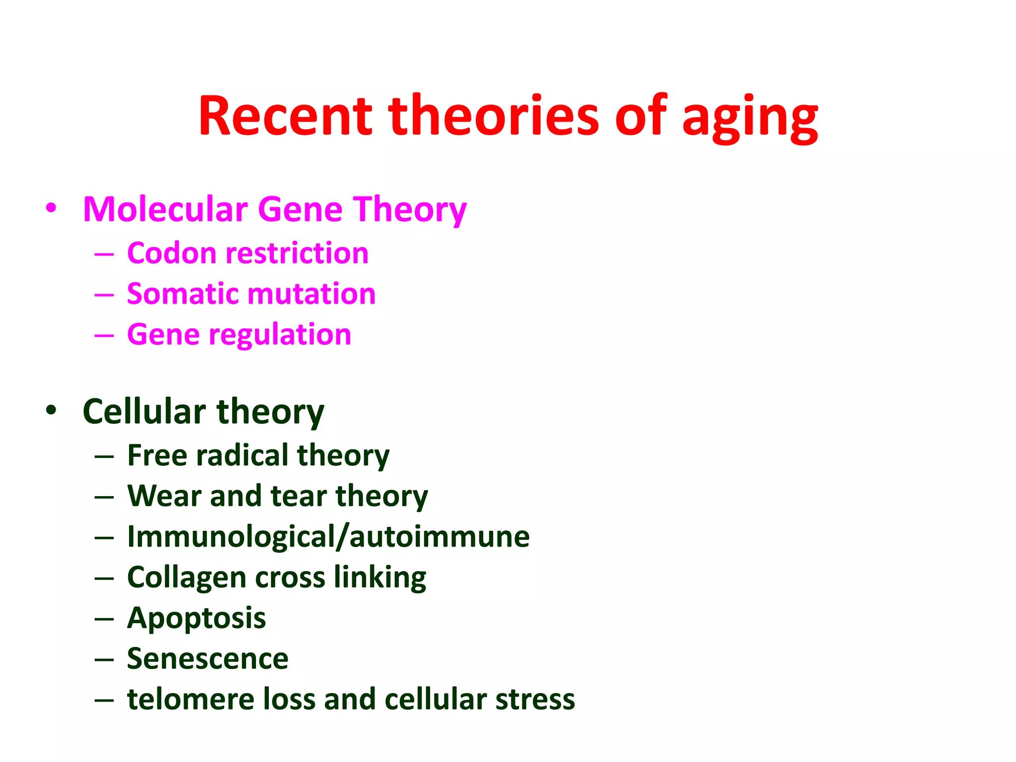 Cellular ageing | PPTX