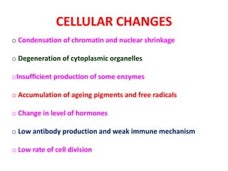 Cellular ageing | PPTX