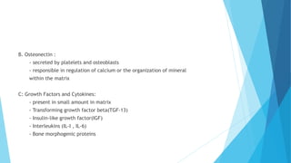 Cellular and acellular components of bone | PPT