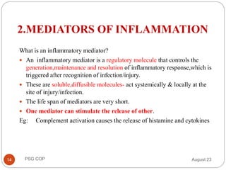 Cellular and biochemical mediators of Inflammation.pptx