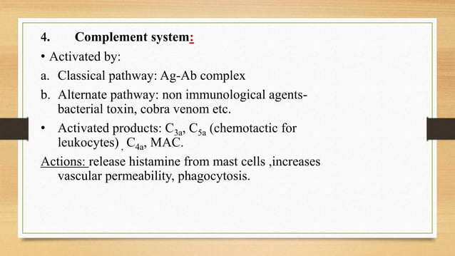 Cellular and Biochemical mediators of Inflammation and Immune.pptx ...