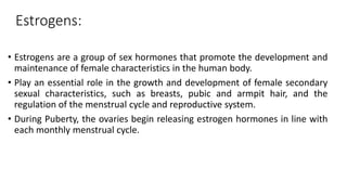 PPT on Cellular and molecular mechanism of sex hormones | PPTX