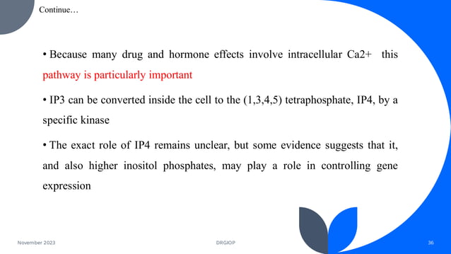 Intercellular and Intracellular Signaling Pathways, Classification of ...