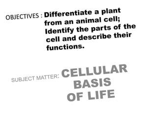 CELLULAR BASIS OF LIFE.pptx