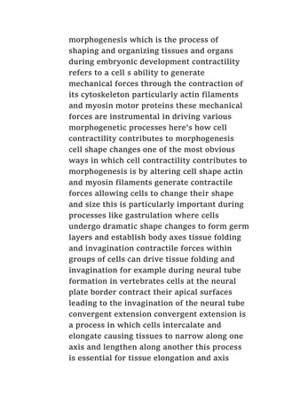 cellular basis of morphogenesis.docx