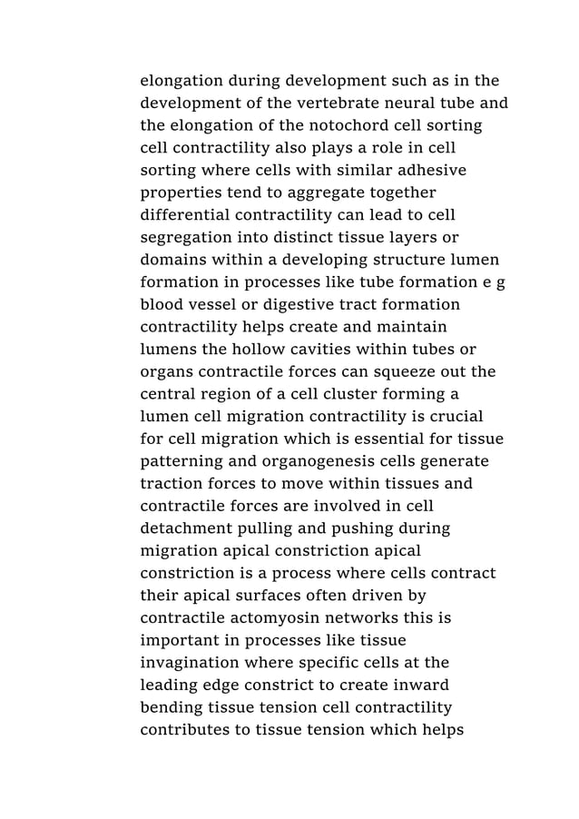 cellular basis of morphogenesis.docx | Biological Sciences | Science