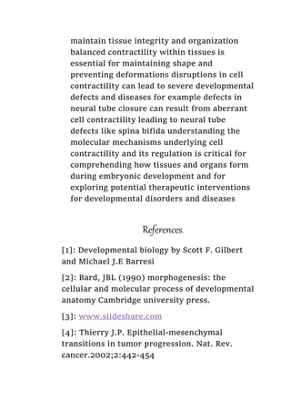 cellular basis of morphogenesis.docx