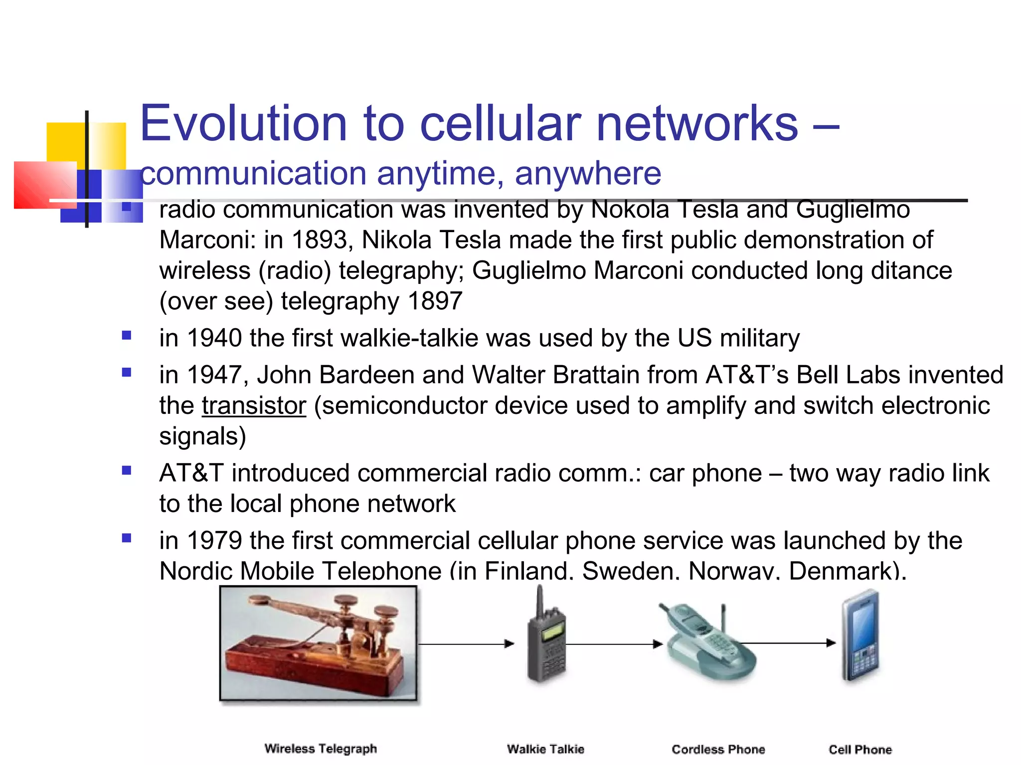 Cellular communication | PPT | Computer Networking | Computing